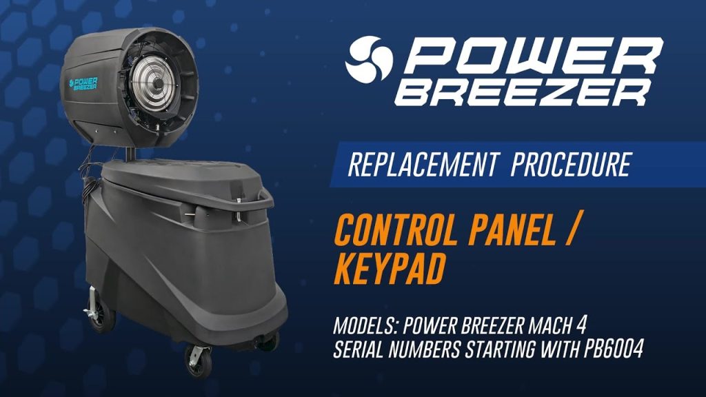 Power Breezer Mach 4 Control Panel-Keypad Replacement Procedure - Power ...